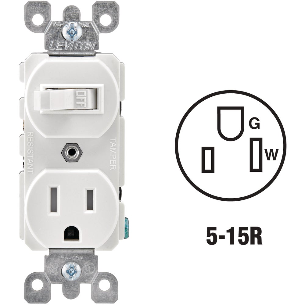 Leviton Ivory 15A Self-Test Tamper Resistant GFCI Switch, 58% OFF