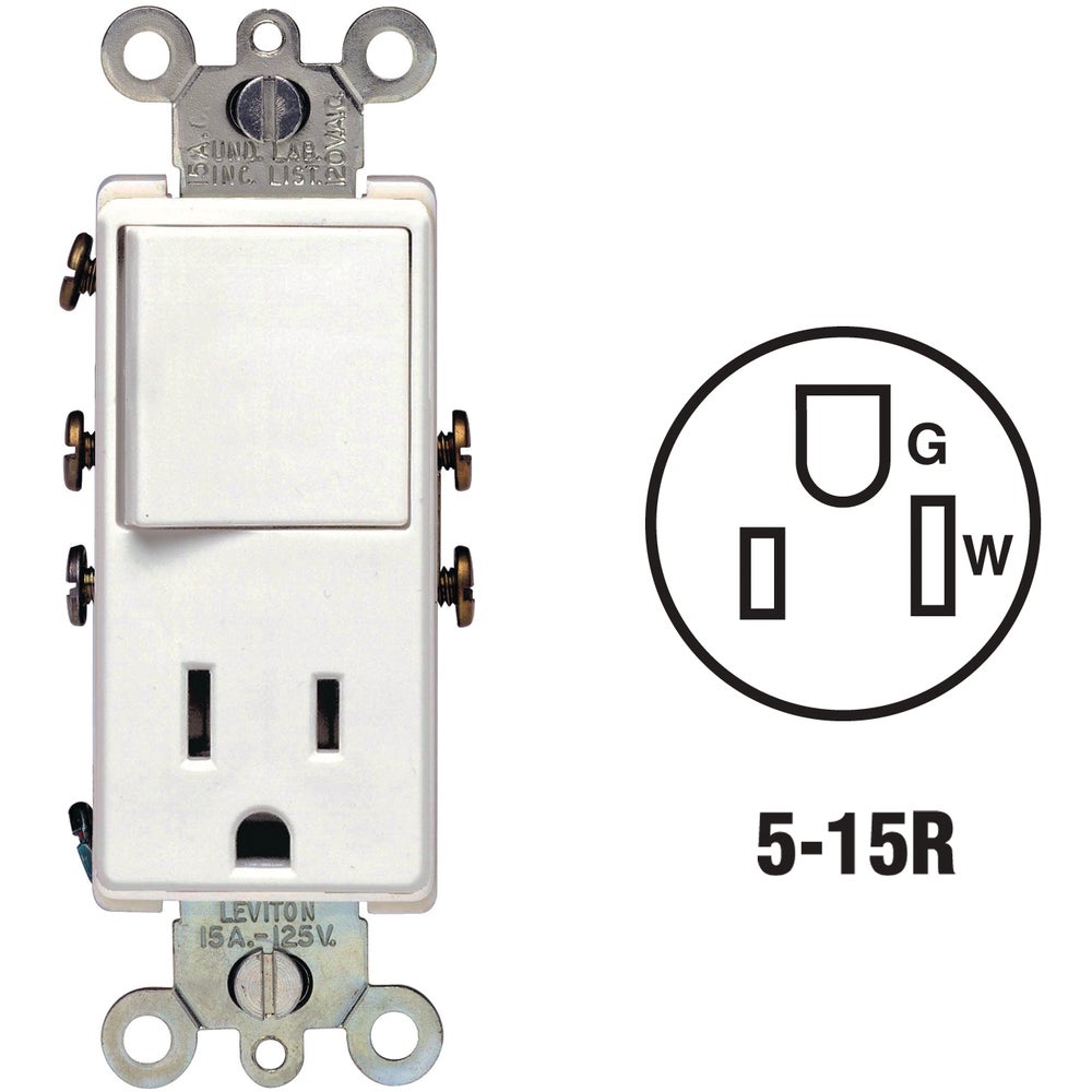 Leviton Ivory 15A Self-Test Tamper Resistant GFCI Switch, 58% OFF